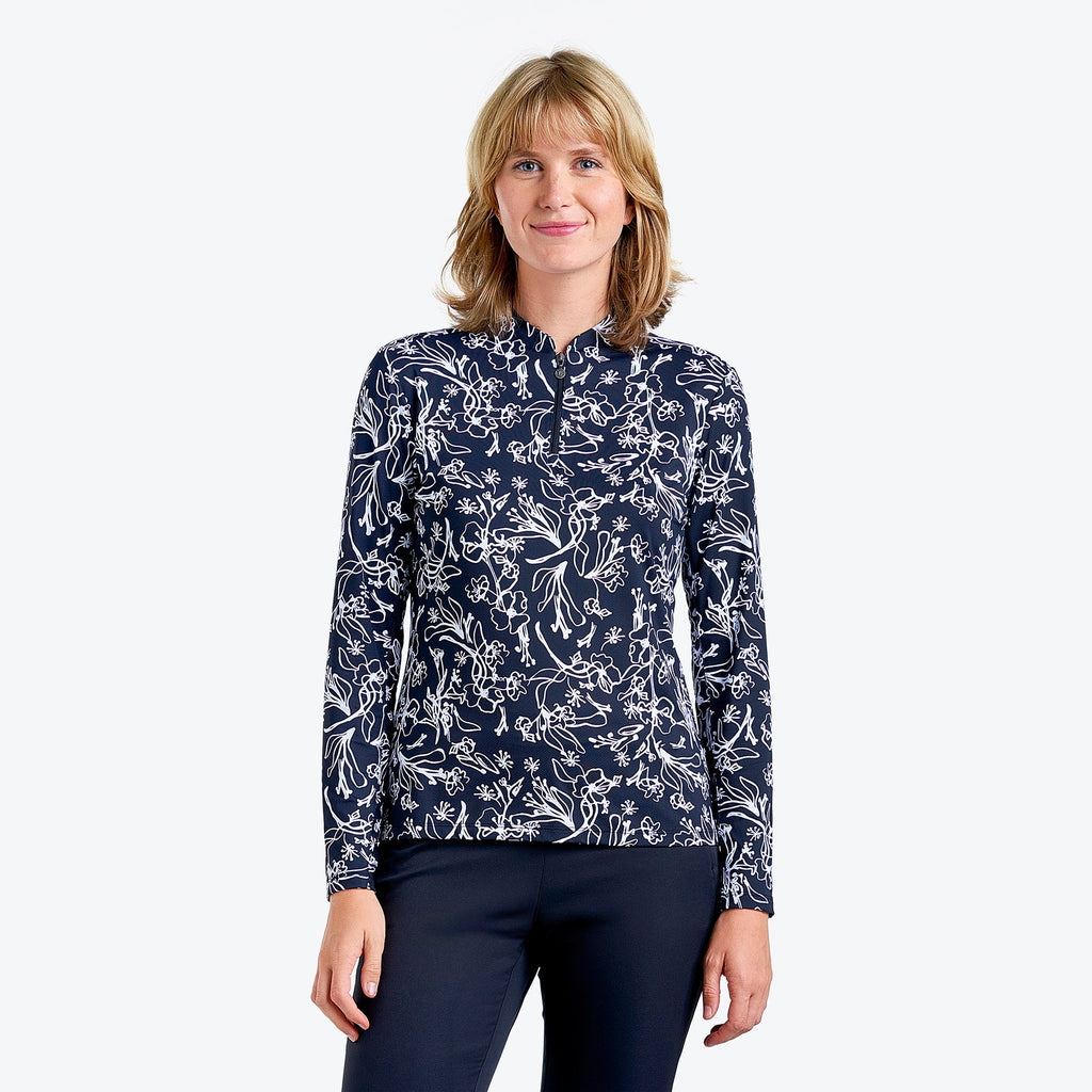Nivo Ladies Lolita Long Sleeve Liv Cool Mock - Black – Surprizeshop