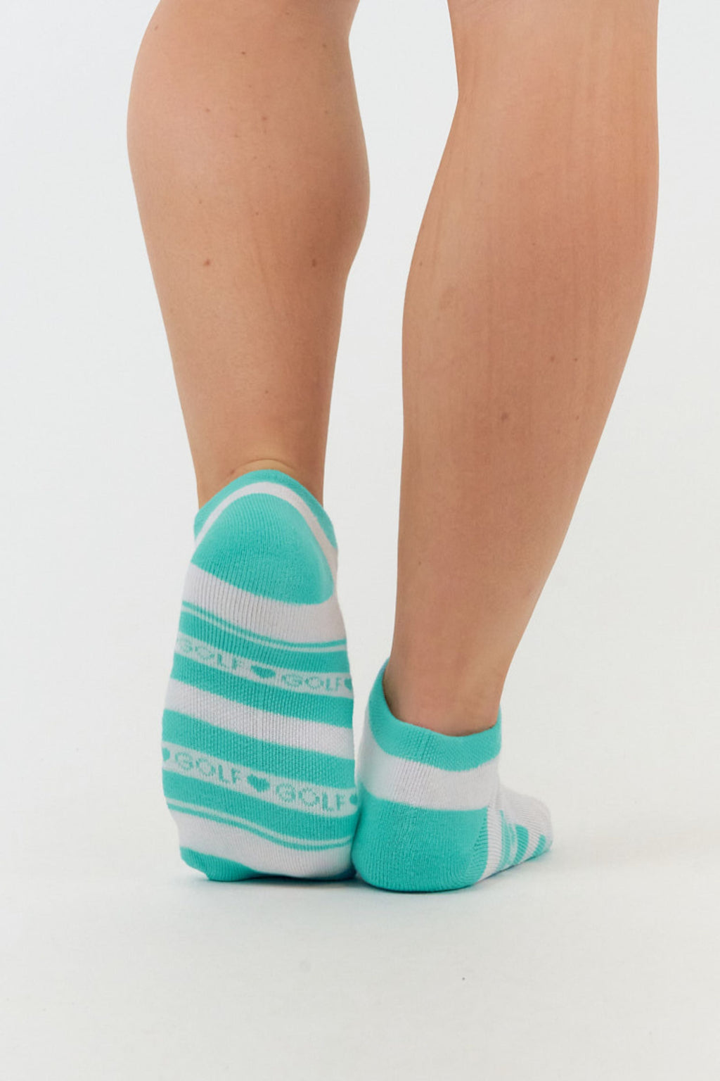 2 Pair Pack Of Ocean Blue Trainer Ladies Golf Socks- Surprizeshop