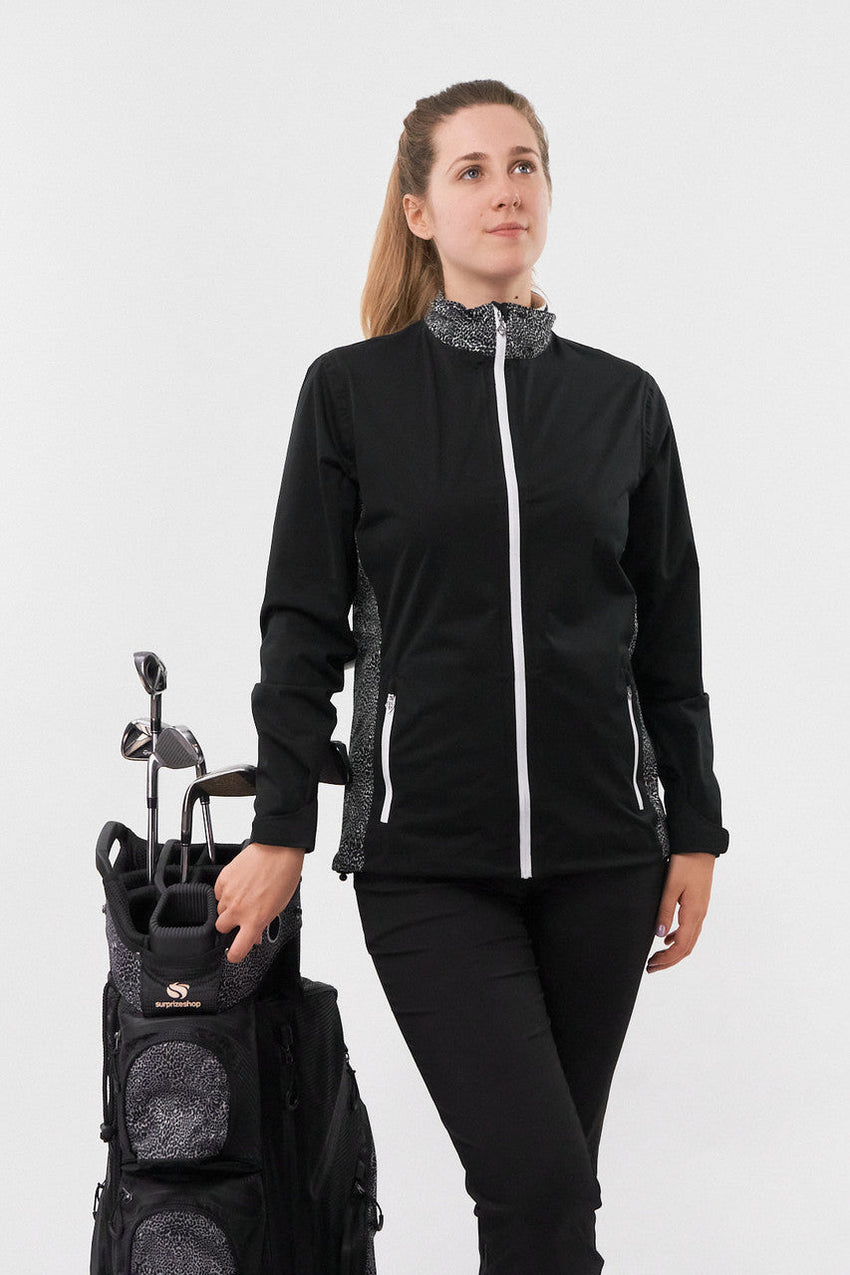 Jora Ladies Golf Rain Jacket (Black Cheetah) – Surprizeshop